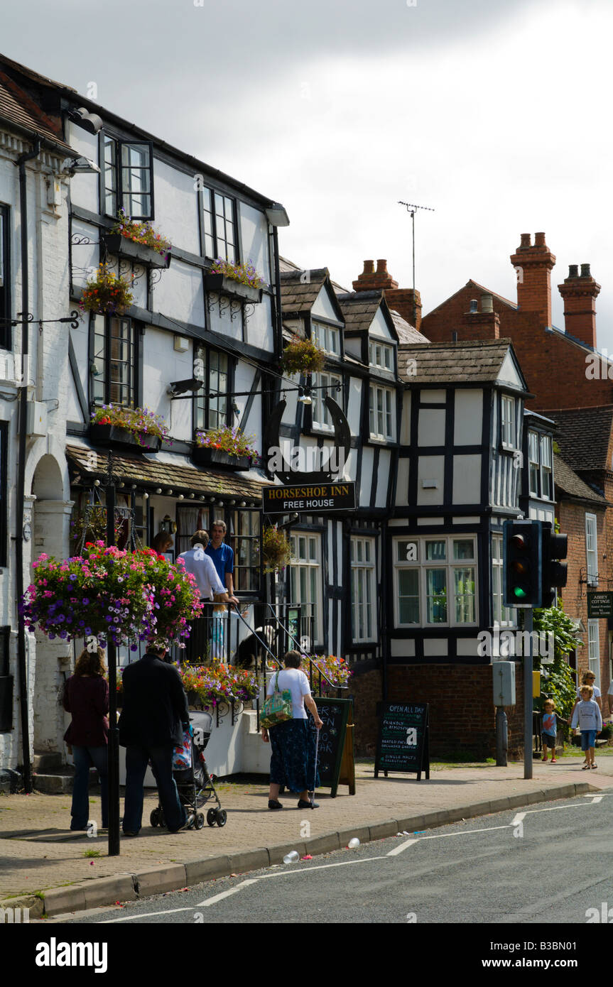 Street scene in historic market town Stock Photo - Alamy