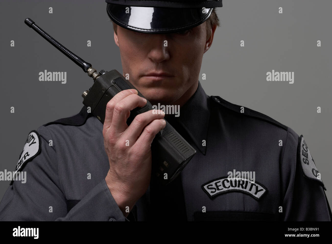 Portrait of Security Guard Stock Photo - Alamy