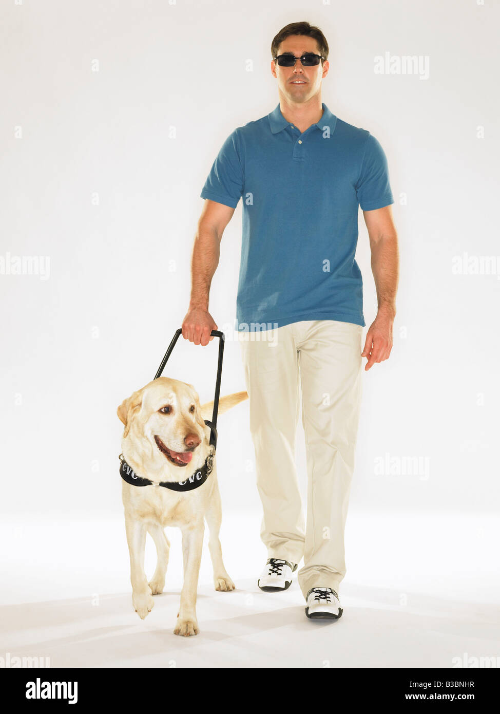 Blind man guide dog hi-res stock photography and images - Alamy