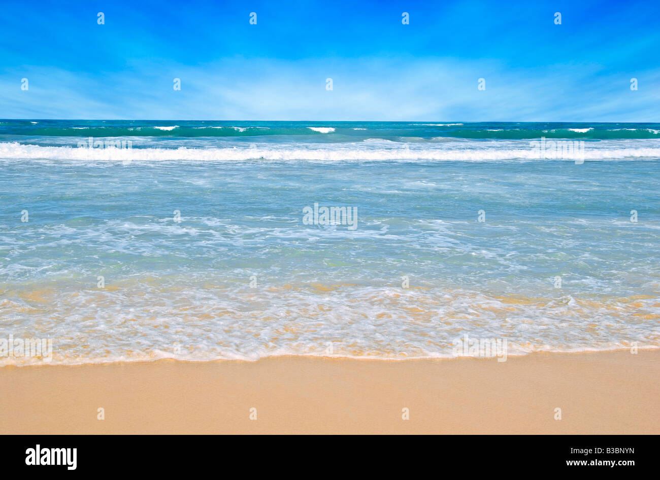 landscape or seascape of a beautiful tropical beach scene Stock Photo ...