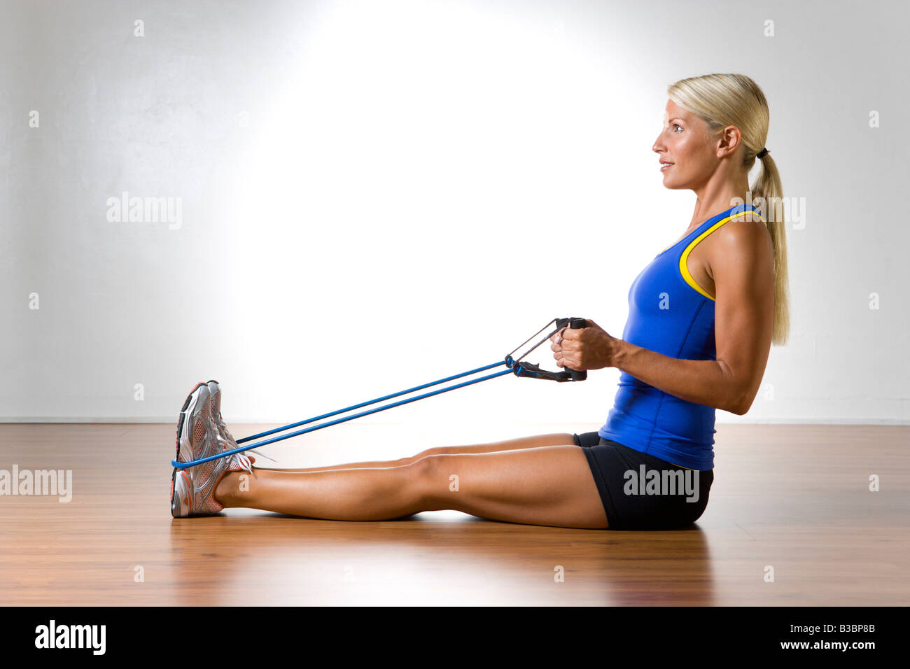 Exercise band stretched hi-res stock photography and images - Alamy
