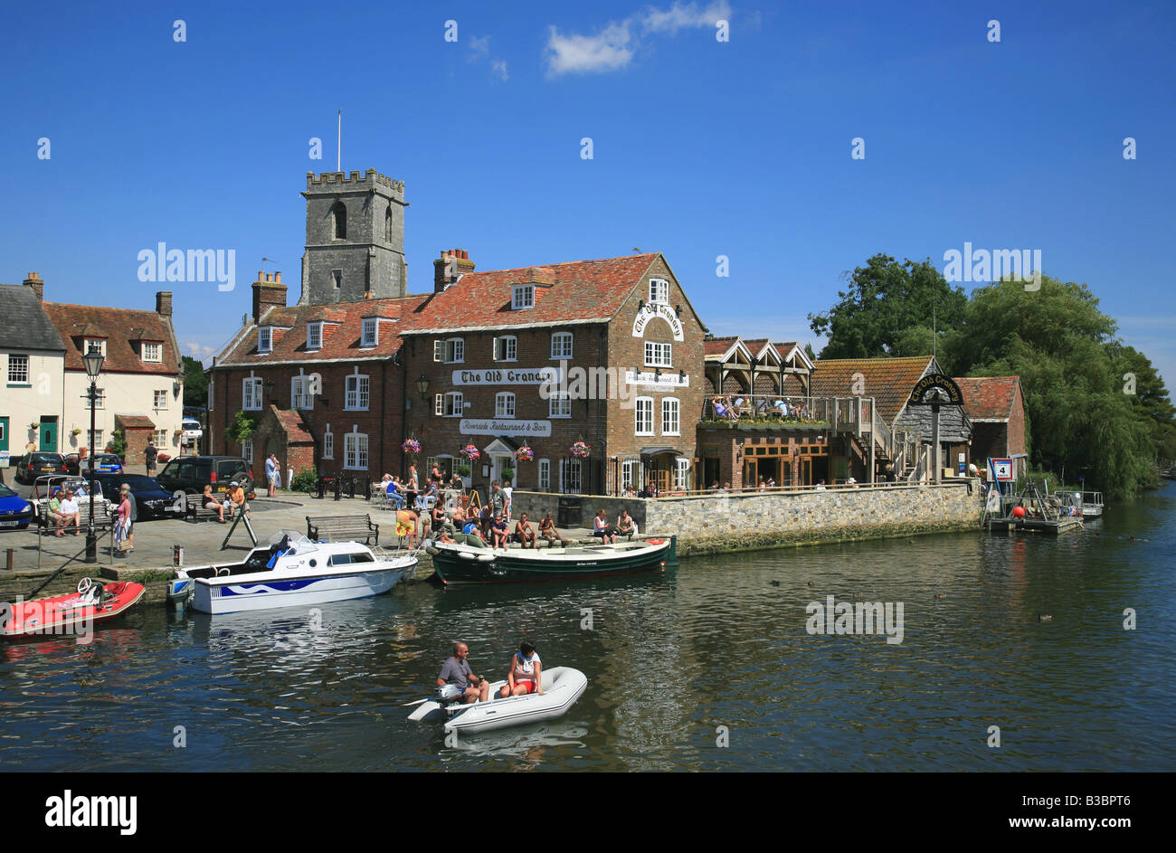 Dorset The popular quay on the River Frome at Wareham Stock Photo - Alamy
