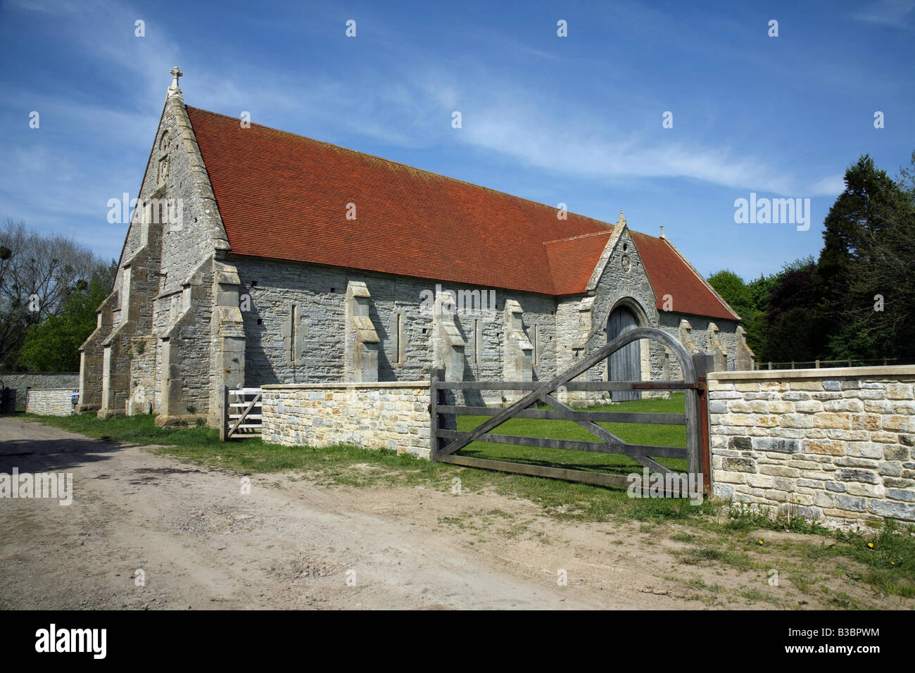 Somerset Pilton Tithe Barn on Worthy Farm at Pilton, the historic stone ...