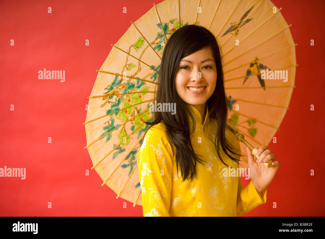 Woman with parasol hi-res stock photography and images - Alamy