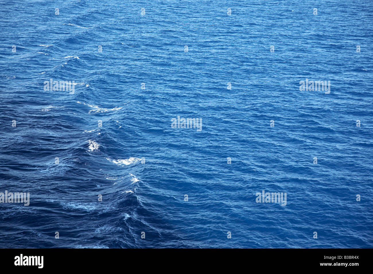 Waves in Caribbean Sea Stock Photo - Alamy