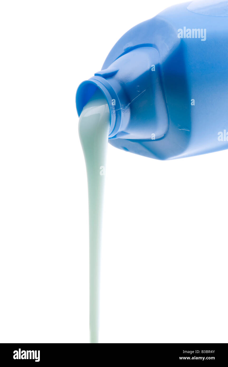 object on white bottle with shampoo Stock Photo - Alamy