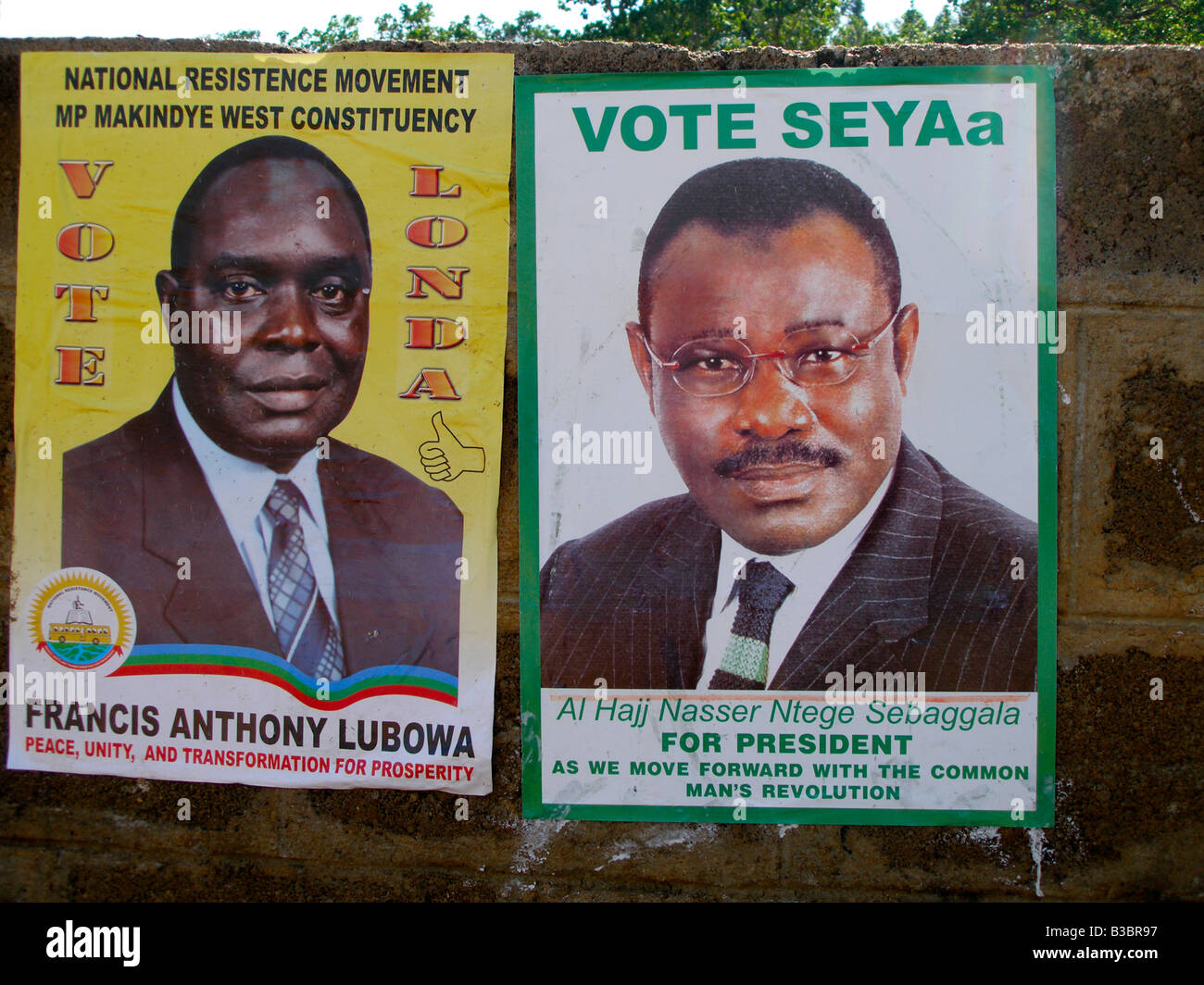 Local council and presidintial election posters for Francis Anthony ...