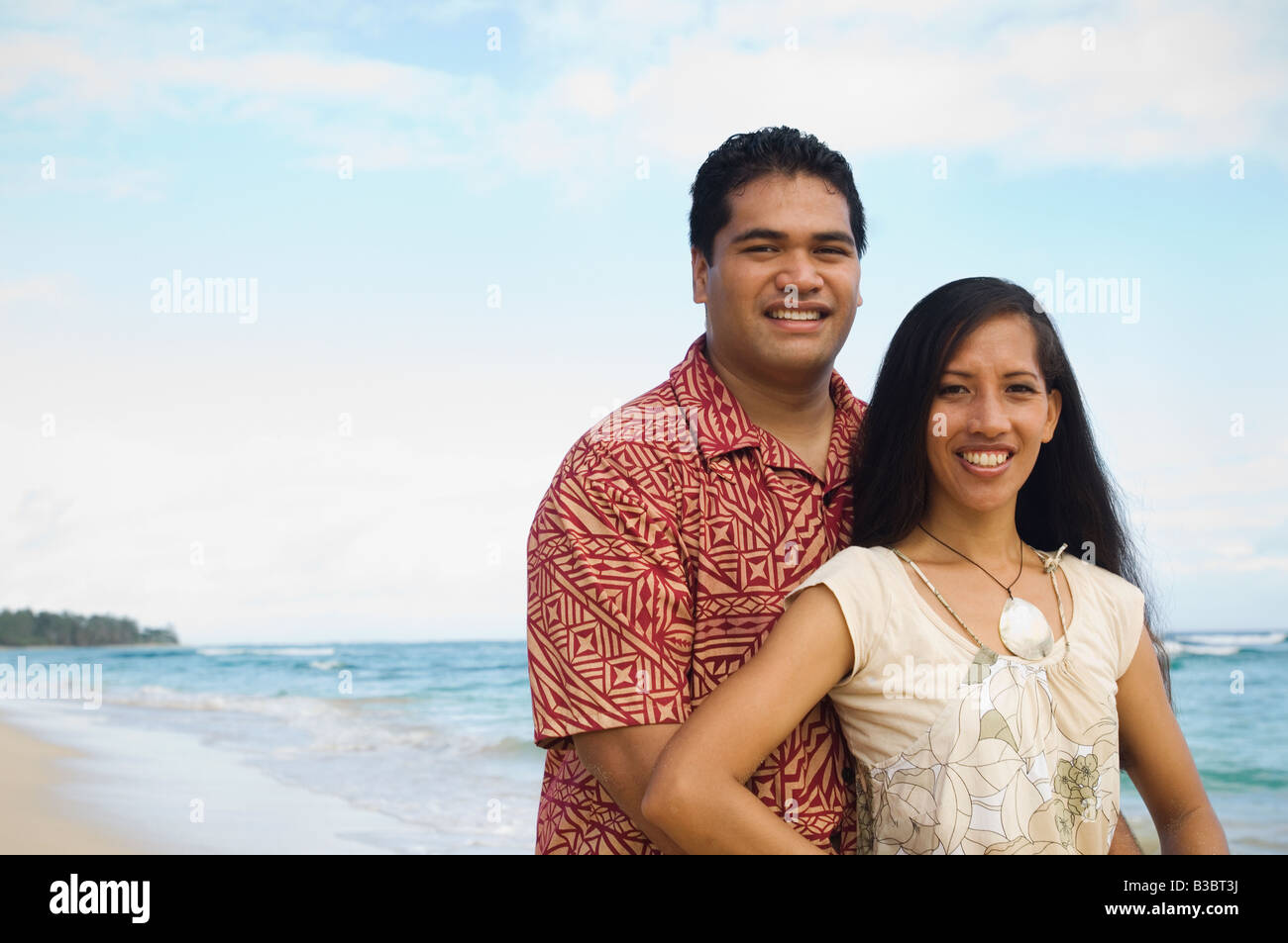 Pacific Islander couple at beach Stock Photo - Alamy