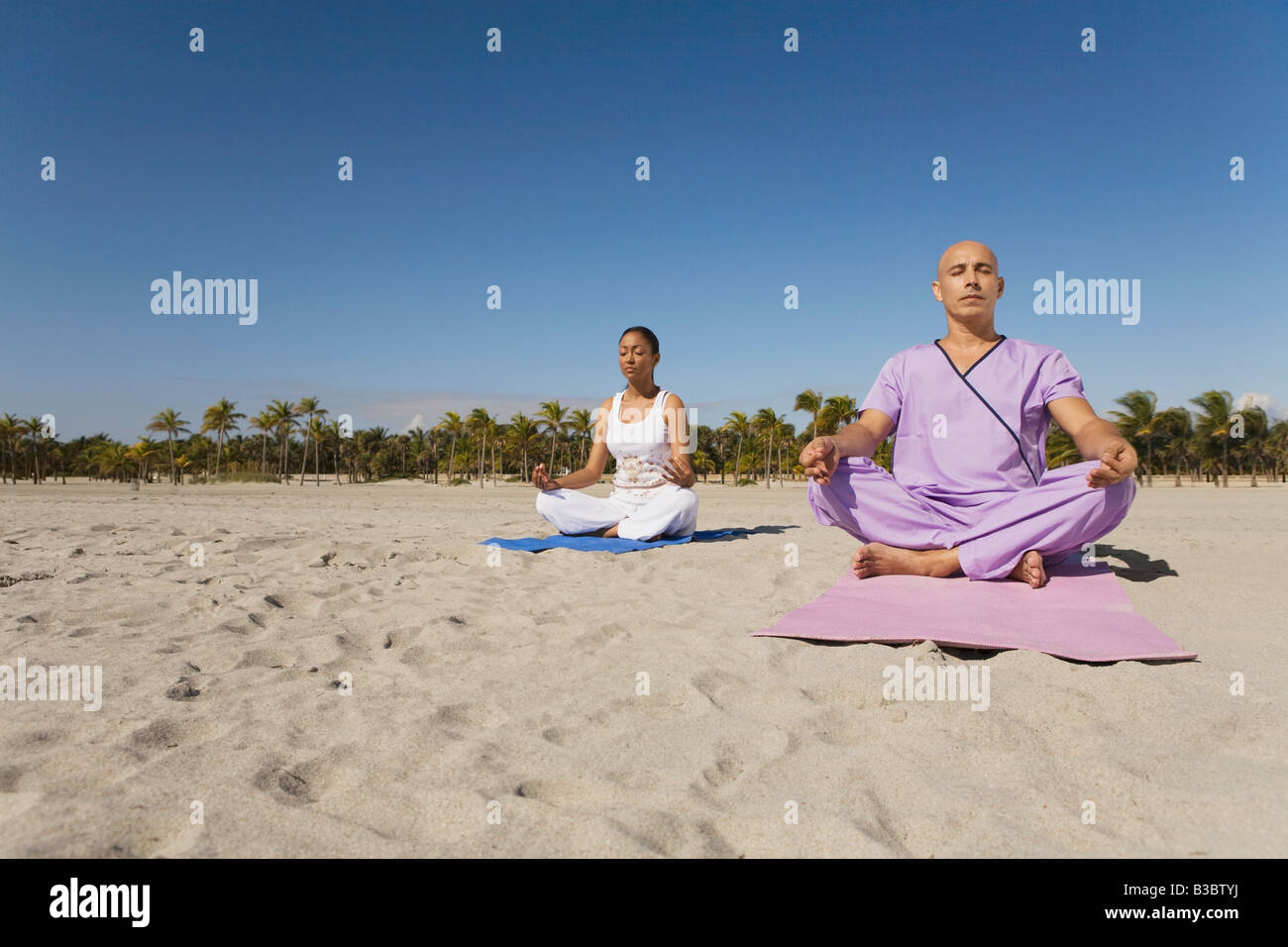 Hispanic man meditating hands hi-res stock photography and images - Alamy