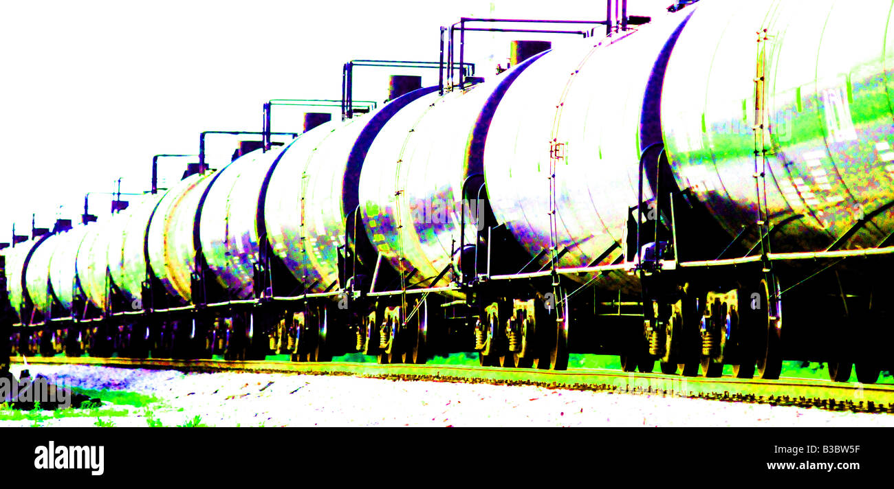 Railroad tanker car and wheel carriage Stock Photo - Alamy