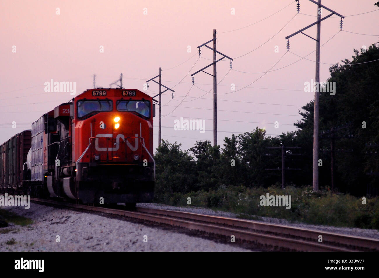 Cn railroad diesel locomotive hi-res stock photography and images - Alamy