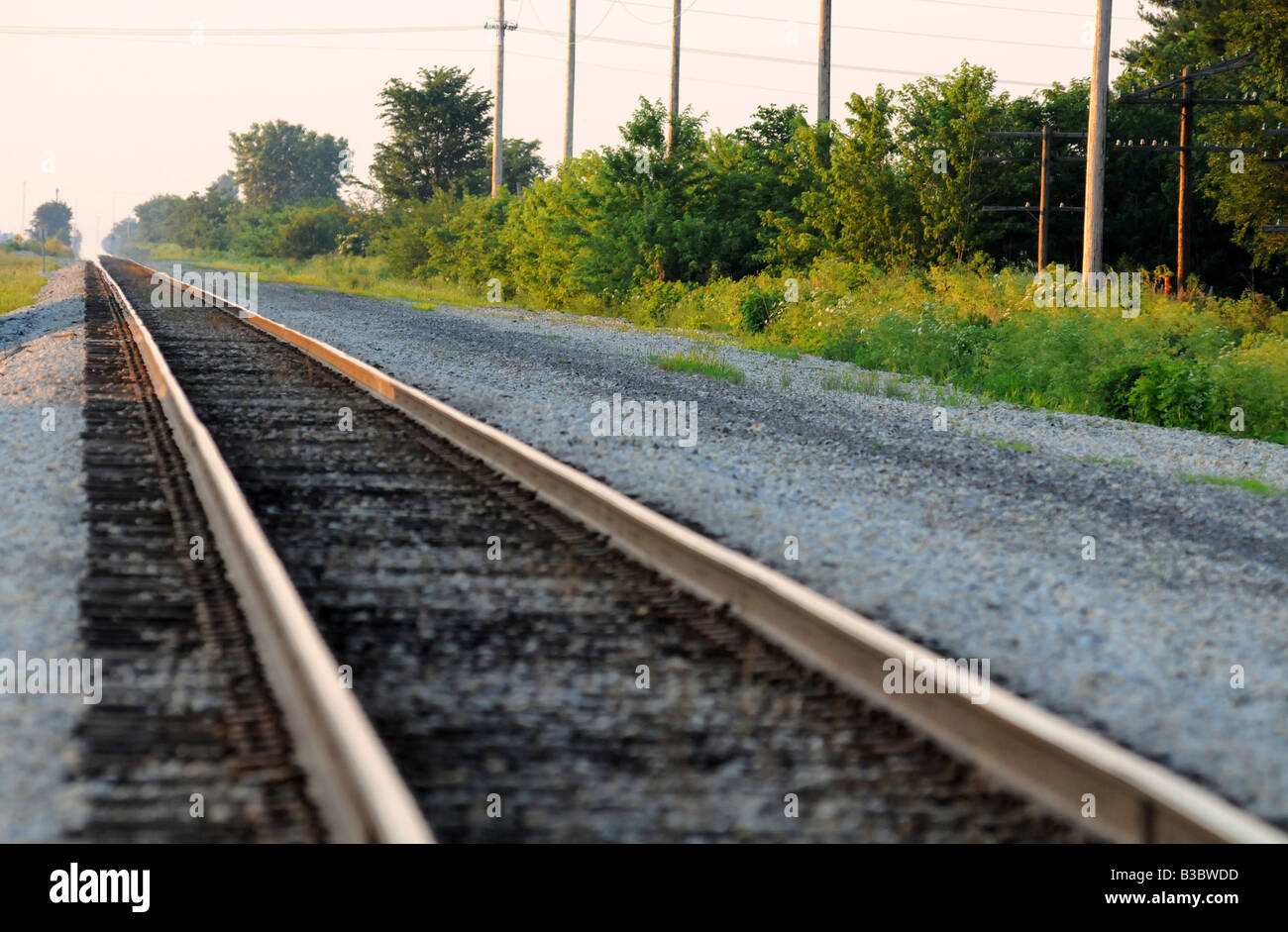 Train tracks perspective hi-res stock photography and images - Alamy
