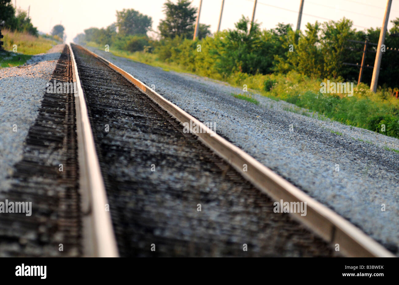 Train rail tracks hi-res stock photography and images - Alamy