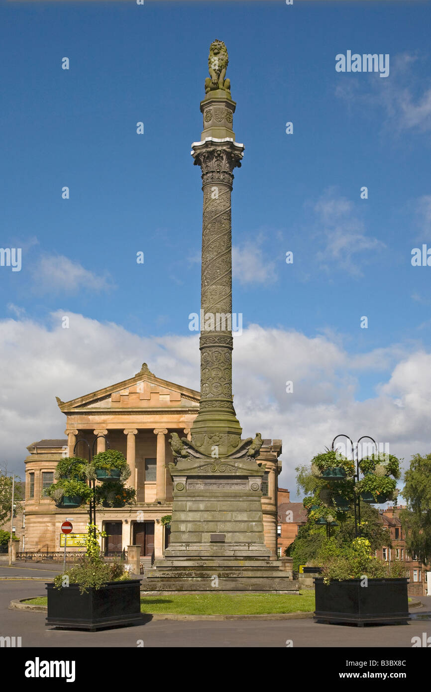 Monument erected at the site of the Battle of Langside, between Mary ...