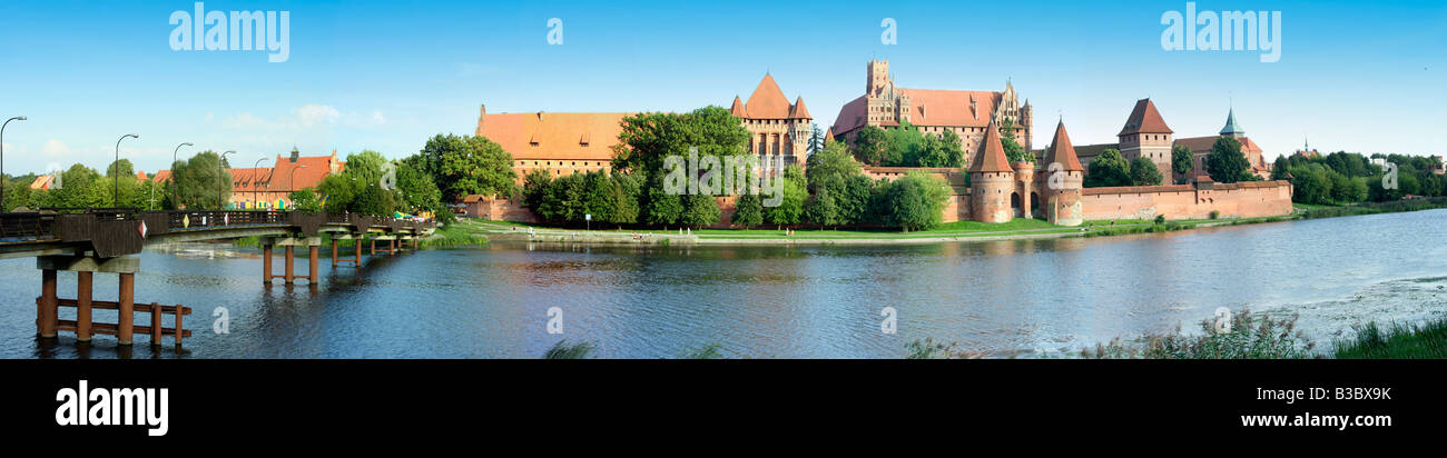 Panoramic view of Malbork Castle, Poland Stock Photo - Alamy