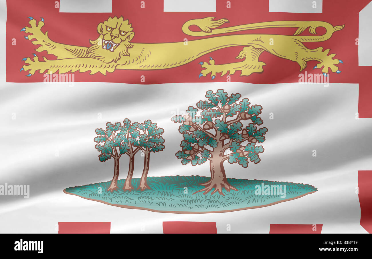 High resolution flag of the Prince Edward Island Stock Photo - Alamy