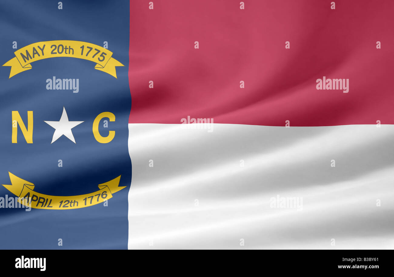 Very large version of a North Carolina flag Stock Photo - Alamy