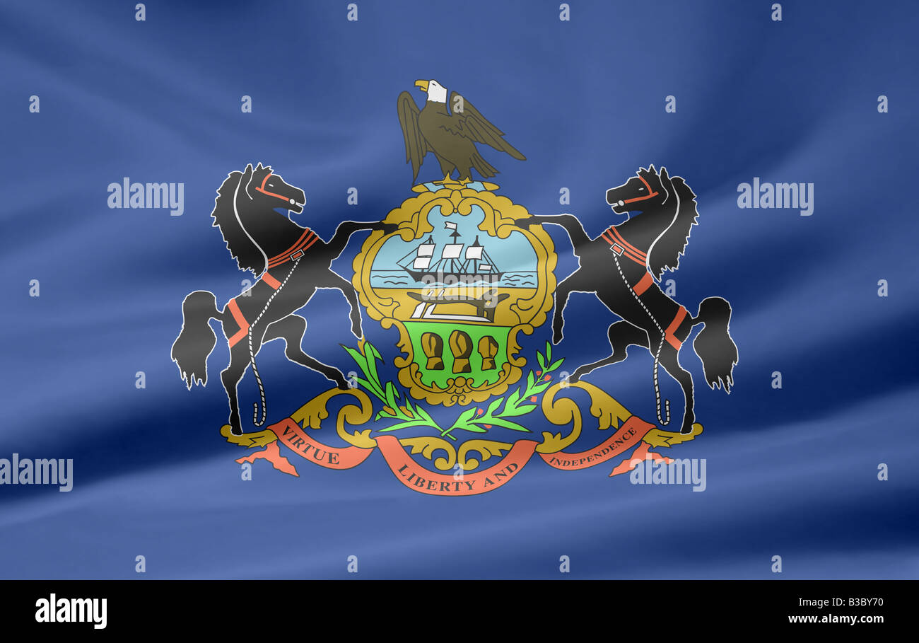 Pennsylvania flag hi-res stock photography and images - Alamy