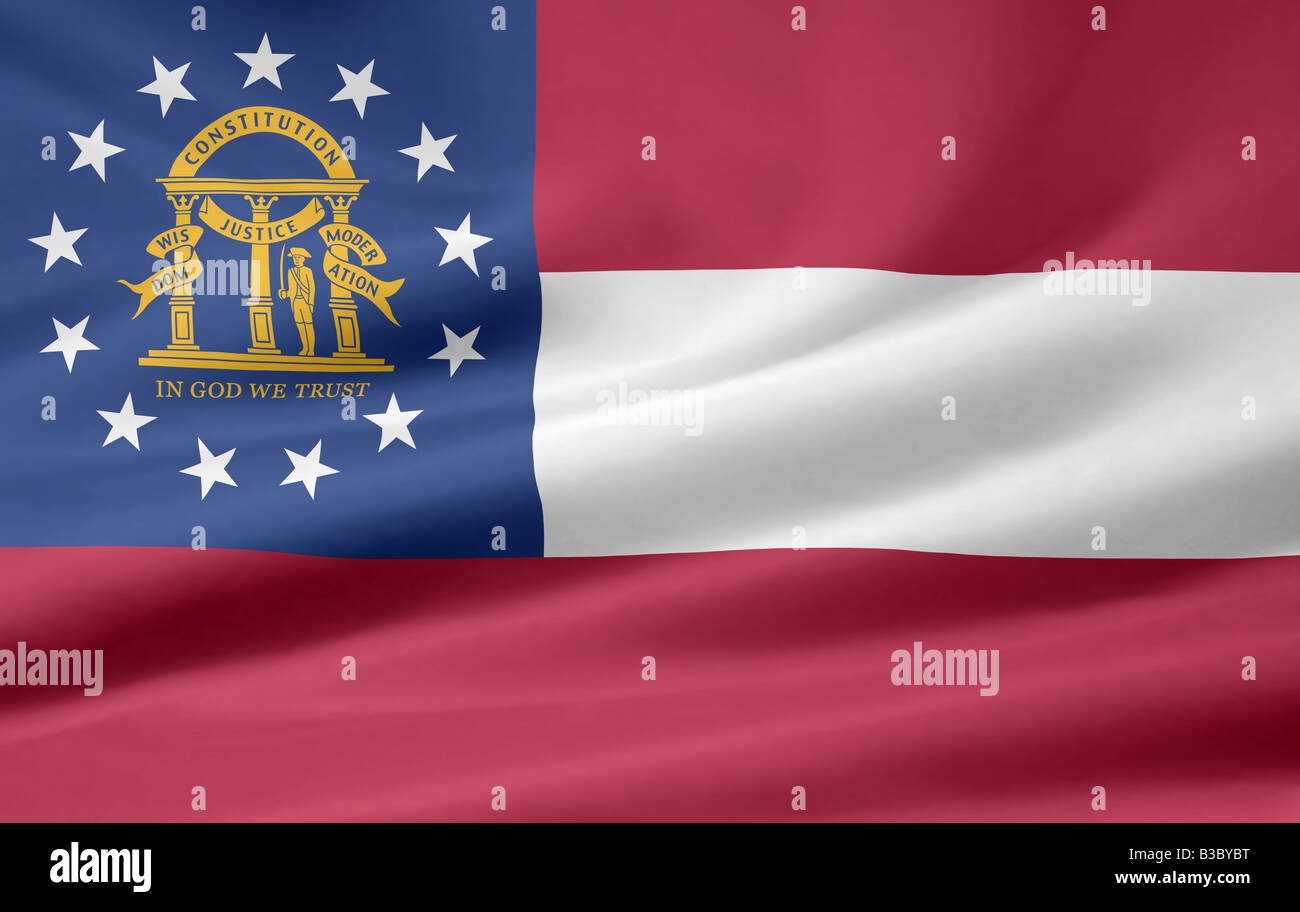 Very large version of a Georgia flag Stock Photo - Alamy