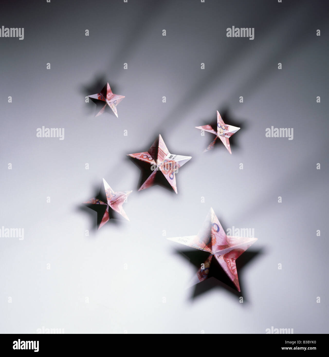 Chinese flag on plain hi-res stock photography and images - Alamy