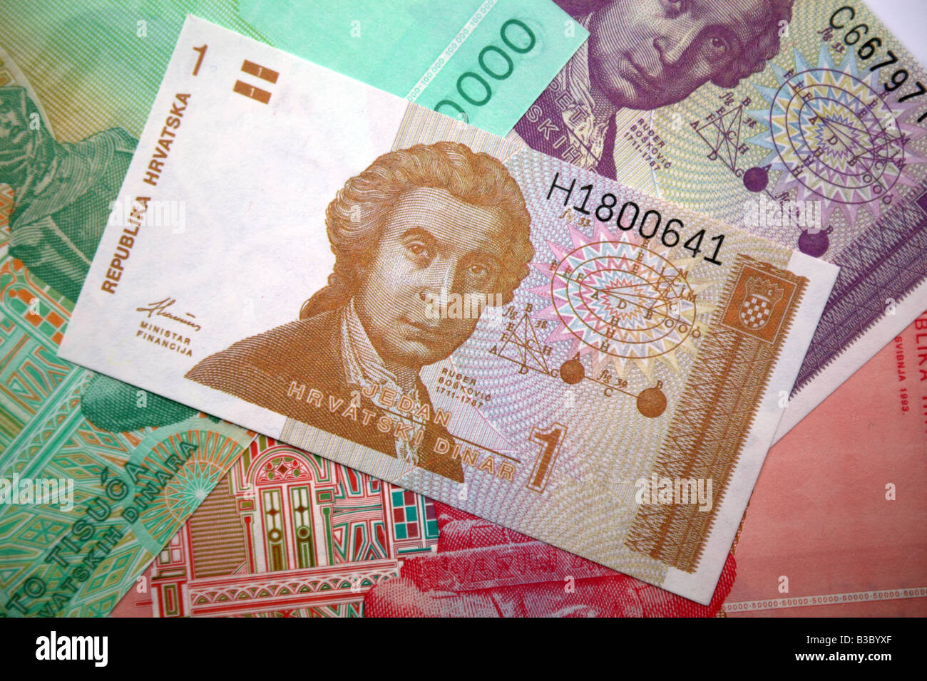 Croatian Bank notes from Croatia Stock Photo - Alamy