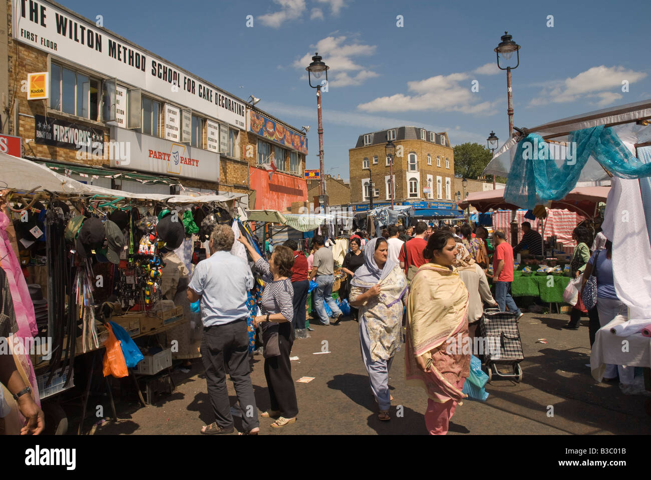 Ridley road fruit and vegetable market stall Hackney East London ...