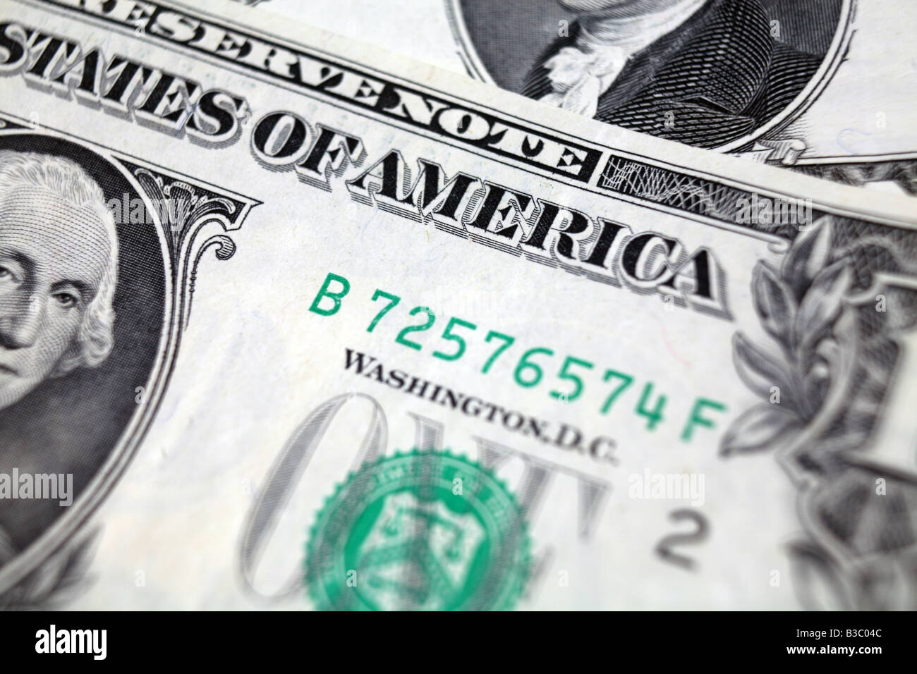 1 Dollar Bank notes Dollars from United States of America with America ...