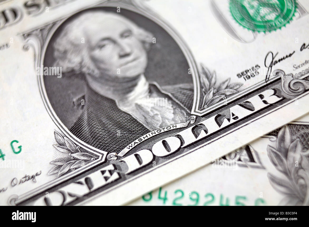 Bank note Dollars from United States of America president george ...