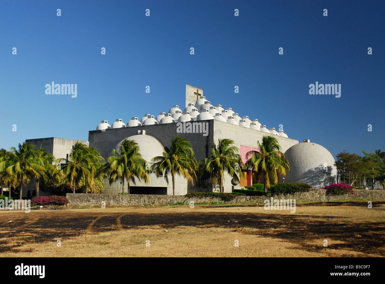 New Cathedral, Managua, capital of Nicaragua, Central America Stock ...