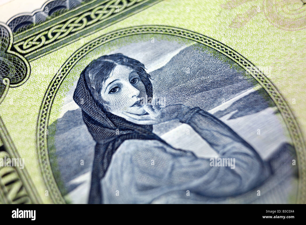 Irish 'Lady Lavery' Ten Pound Note 24th May 1970 Stock Photo - Alamy