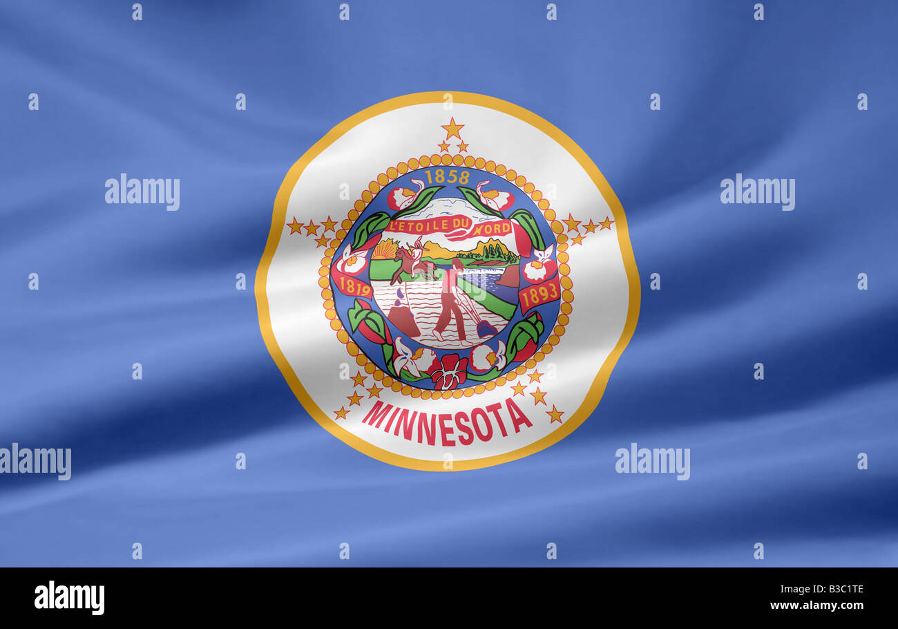 Very large version of a Minnesota flag Stock Photo - Alamy