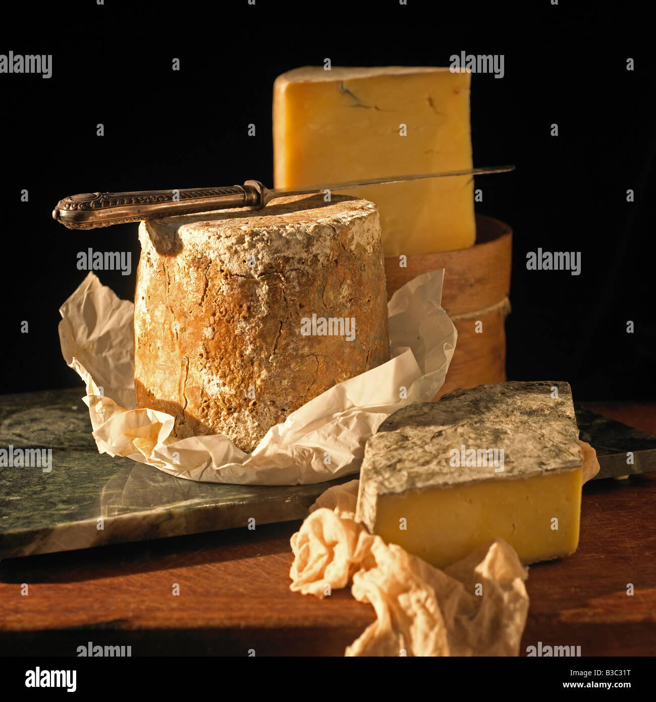 Rounds Cheddar Cheese High Resolution Stock Photography and Images - Alamy