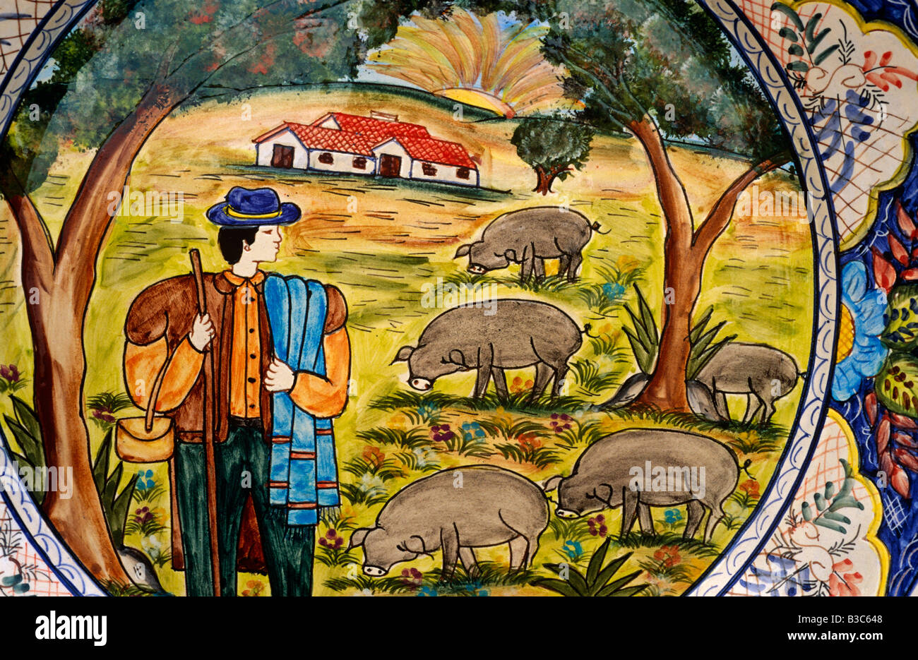 Portugal, Alentejo, Redondo. Folk Art Ceramics from the village of ...