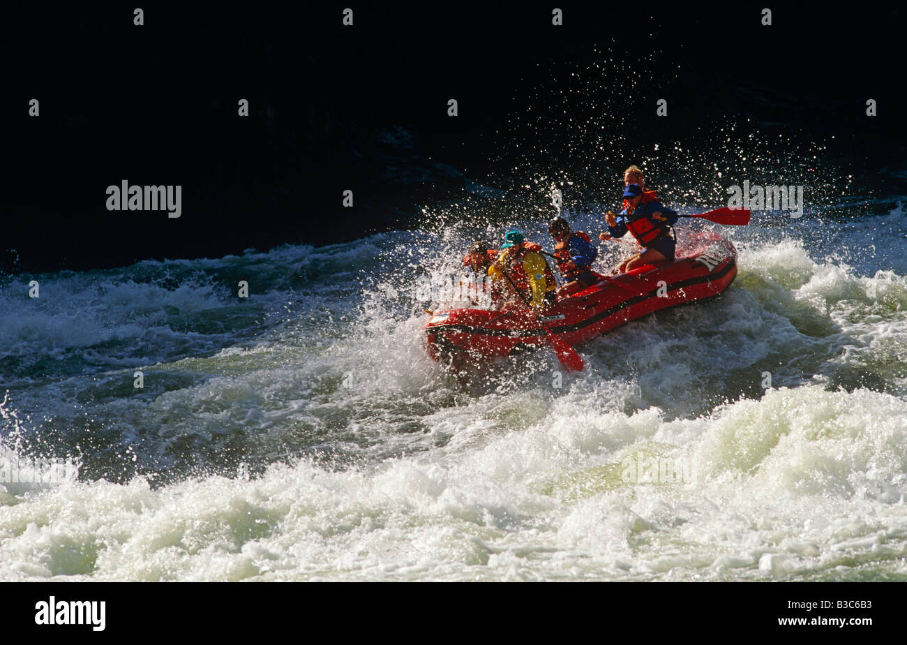 USA, Idaho. Whitewater rafting on the Snake River in Hells Canyon Stock ...