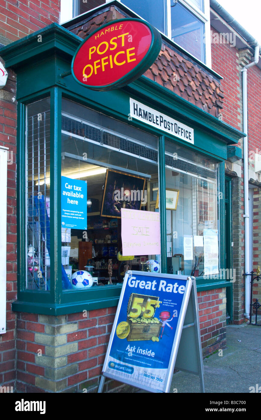 Hamble Village Post Office Just Before It Was Closed Down Stock Photo ...