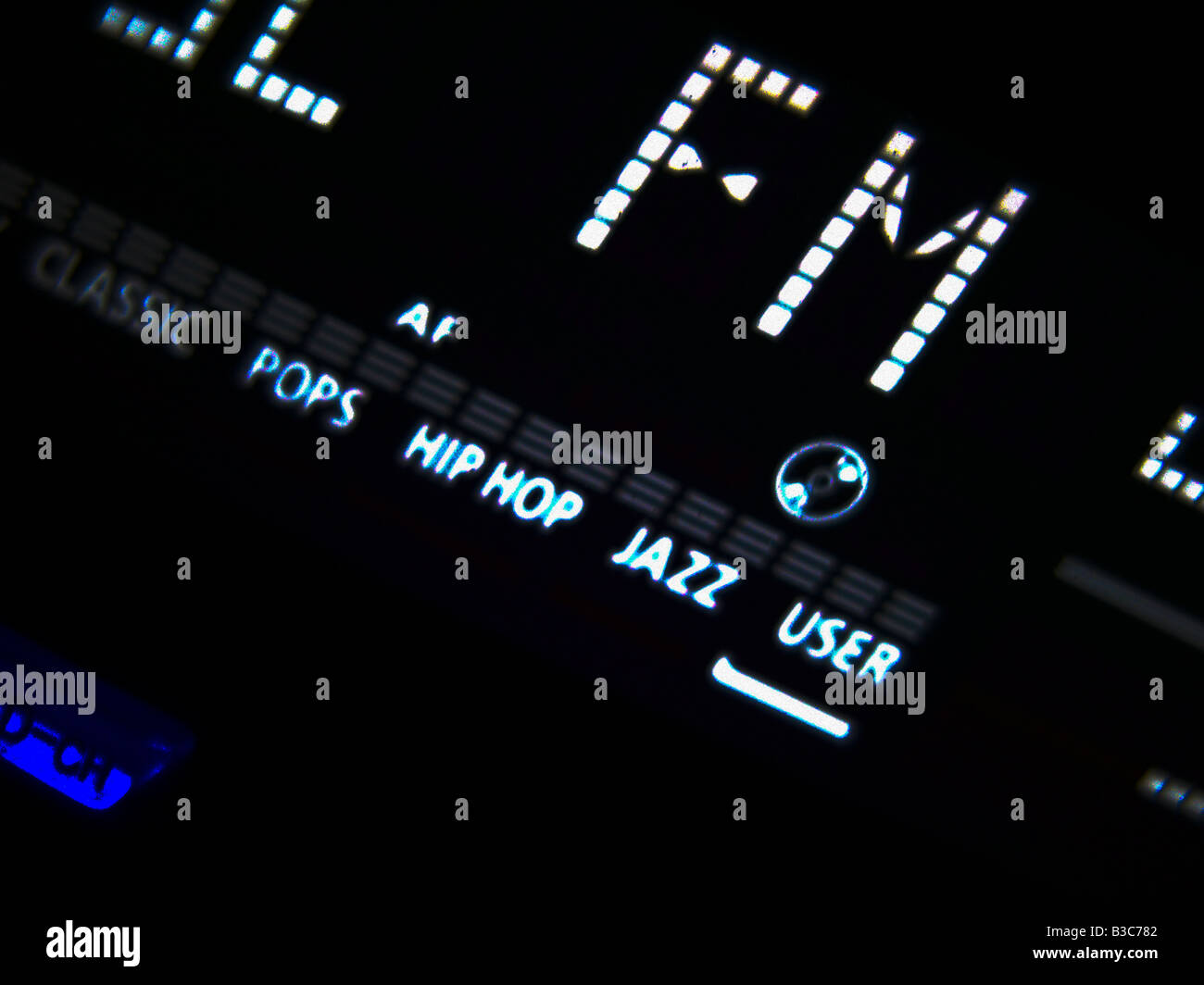 radio display close up. detail Stock Photo - Alamy