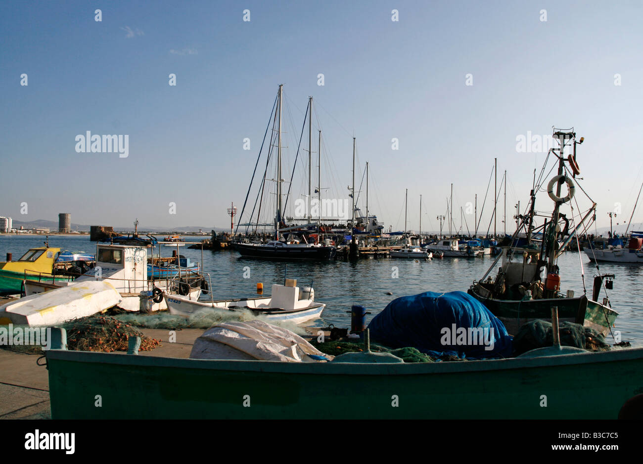 Israel, Western Galilee, Acre (or Akko). The harbour in Acre. Acre is a ...