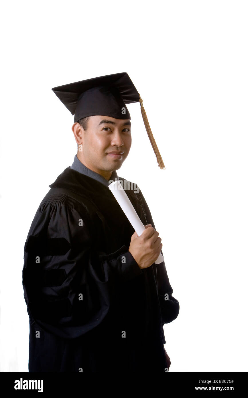 Graduation gown model hi-res stock photography and images - Alamy