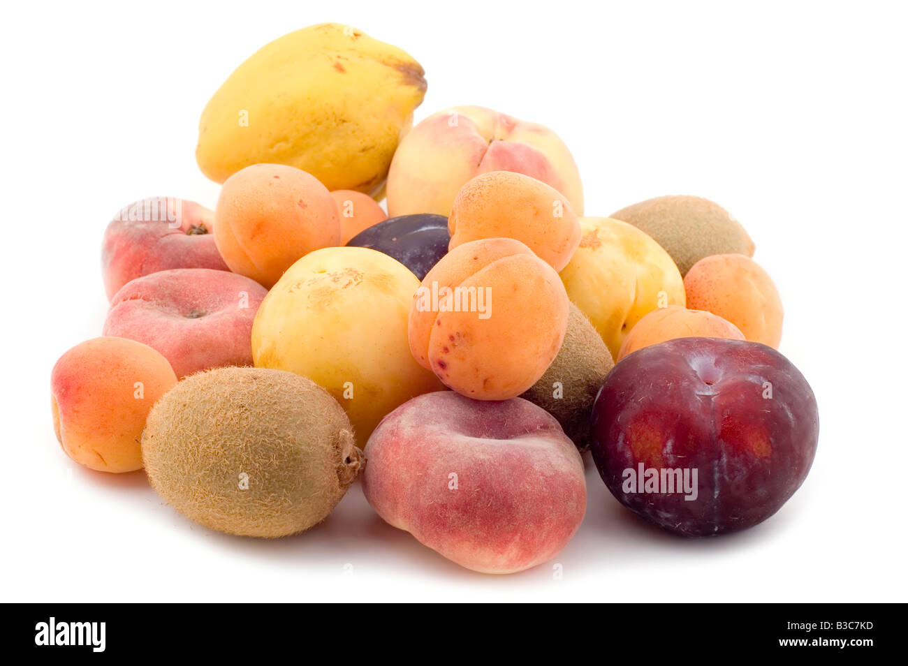 object on white raw Fruit Stock Photo - Alamy