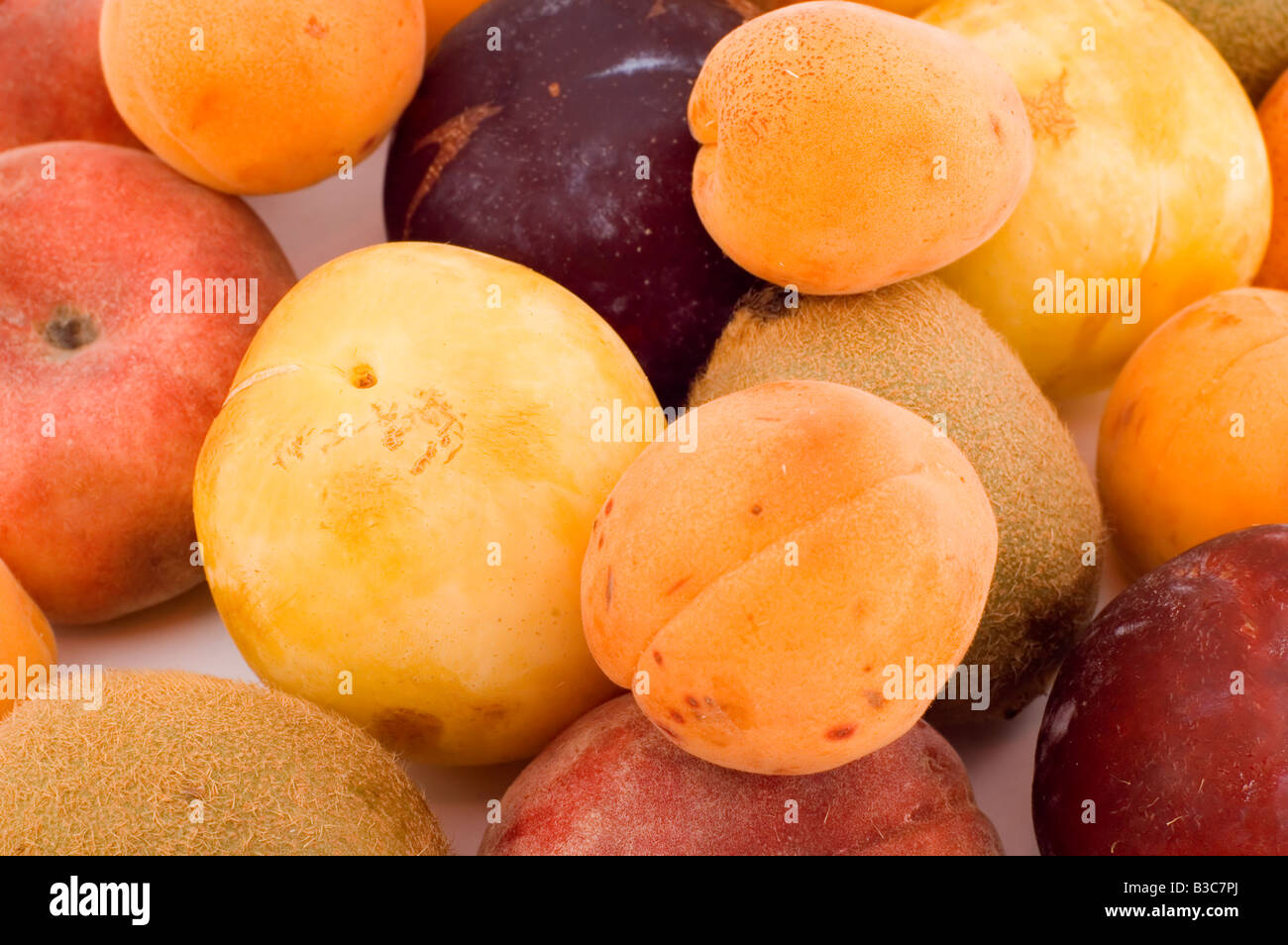 object on white raw food Fruit close up Stock Photo - Alamy