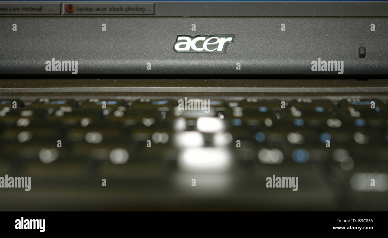 Acer Laptop computer logo South Wales GB UK 2008 Stock Photo - Alamy