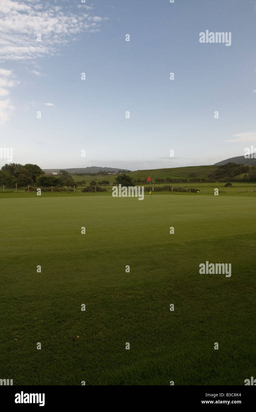 Golf course showing green Stock Photo - Alamy