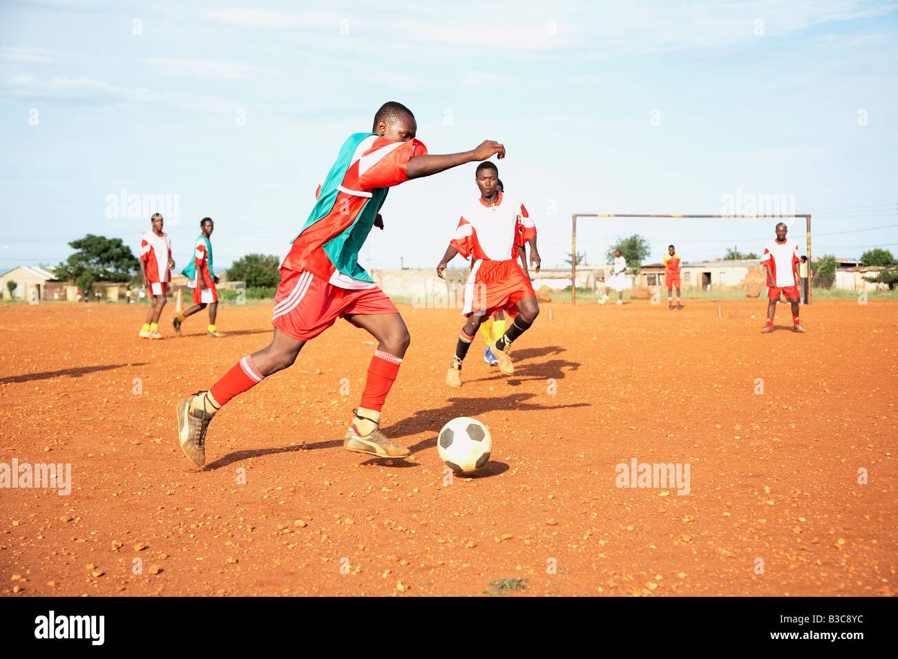 african team on soccer field Stock Photo - Alamy