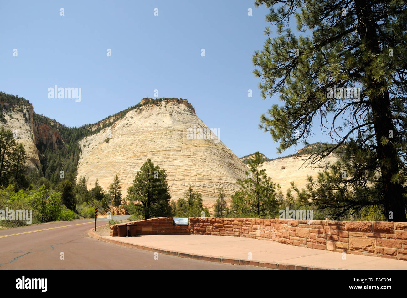 Checkerboard Butte in the beautiful Zion National Park in Utah USA ...