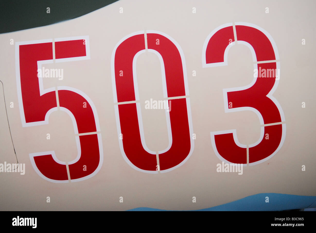 Aircraft signage 503 Stock Photo - Alamy