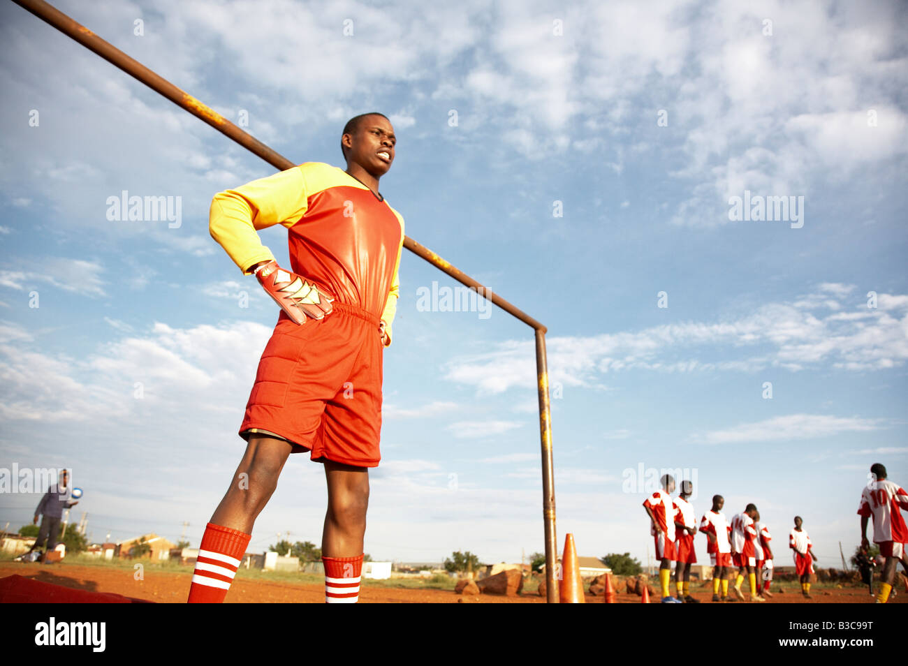 african team on soccer field Stock Photo - Alamy
