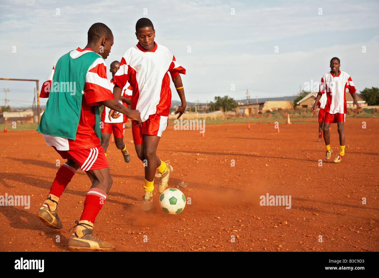 african team on soccer field Stock Photo - Alamy