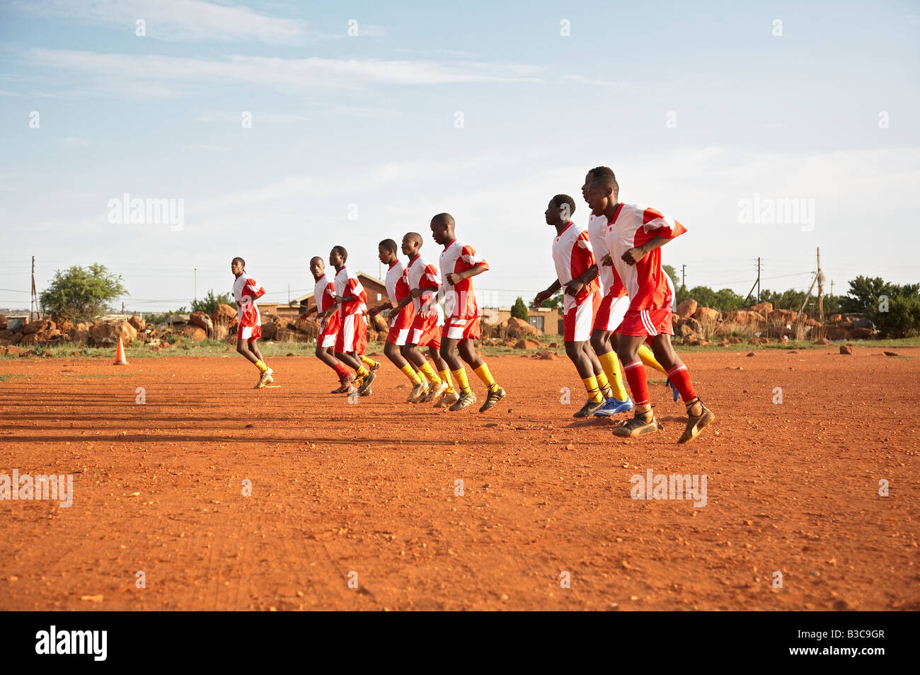 african team on soccer field Stock Photo - Alamy