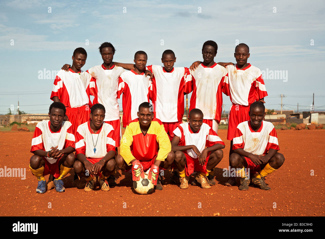 african team on soccer field Stock Photo - Alamy