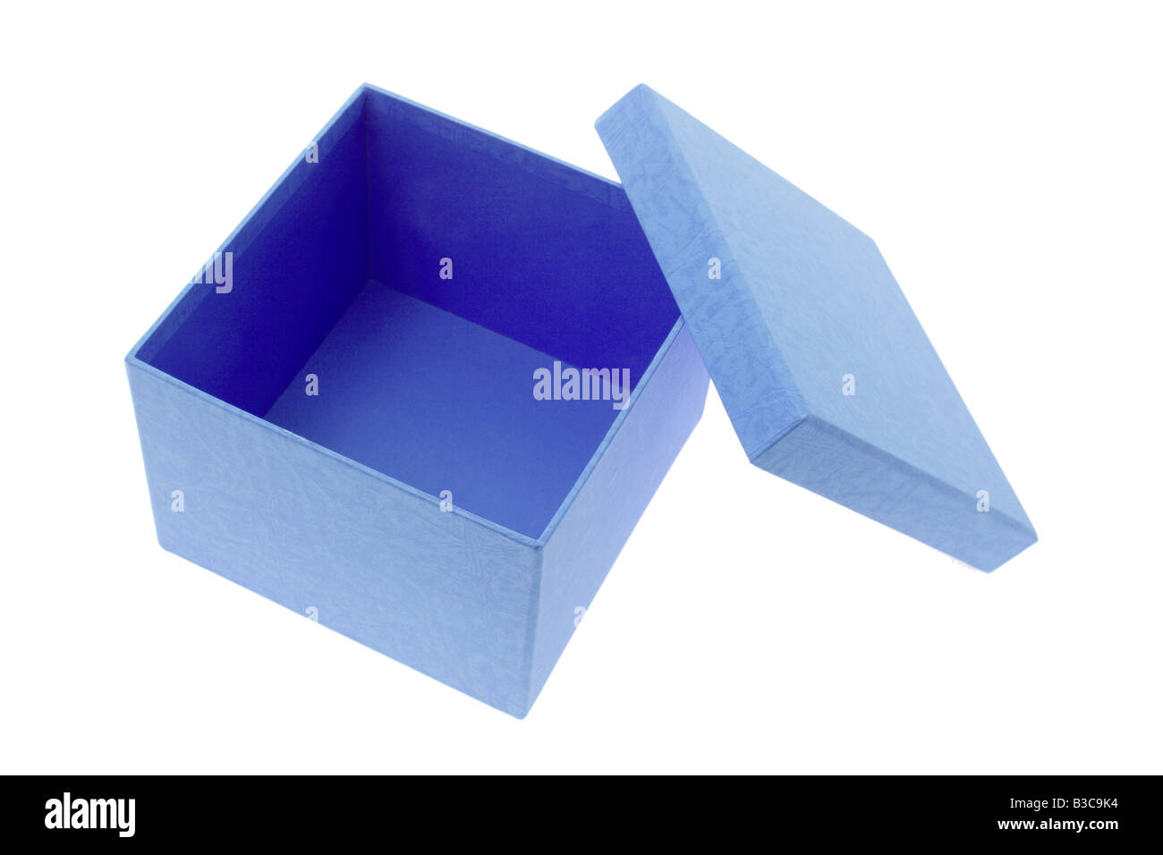 Blue Gift Box Stock Photo - Alamy